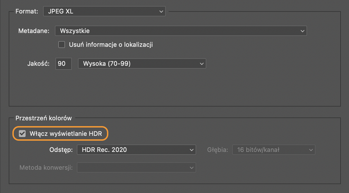 Obraz wynikowy HDR