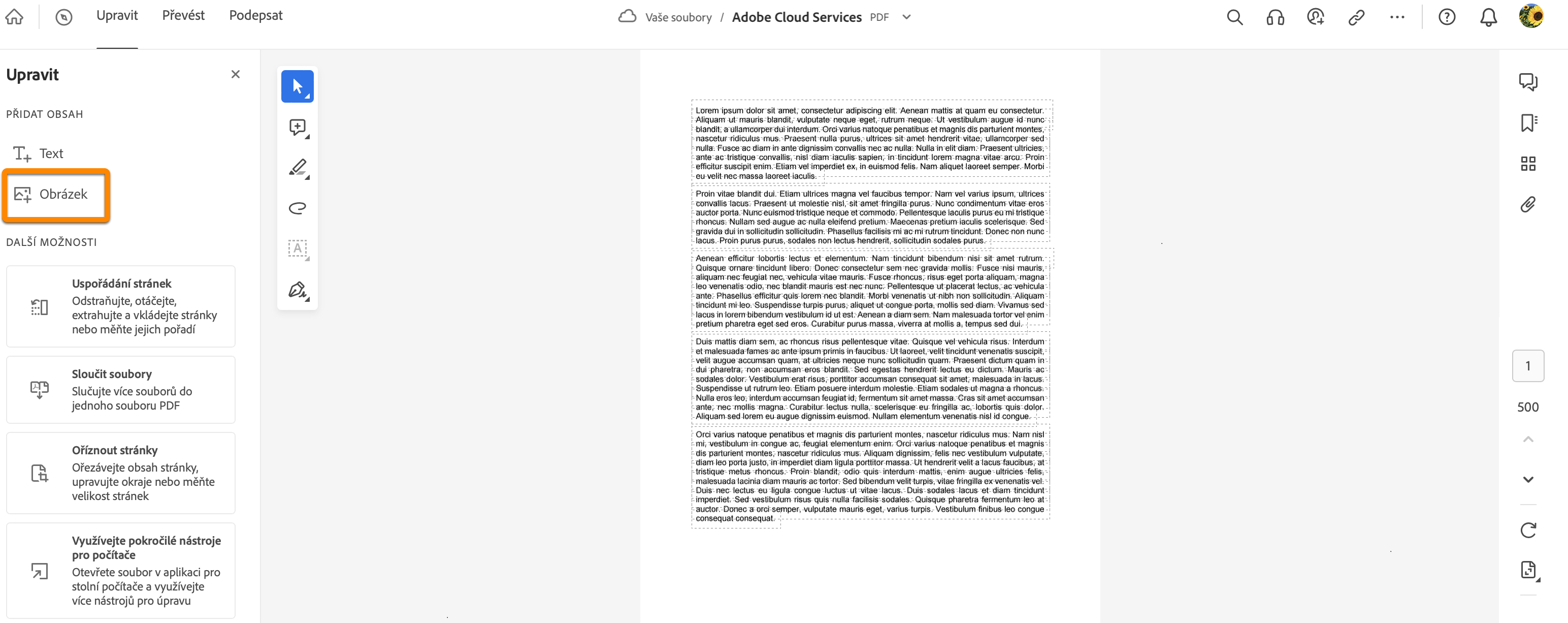 Nowa obsługa programu Acrobat w trybie online