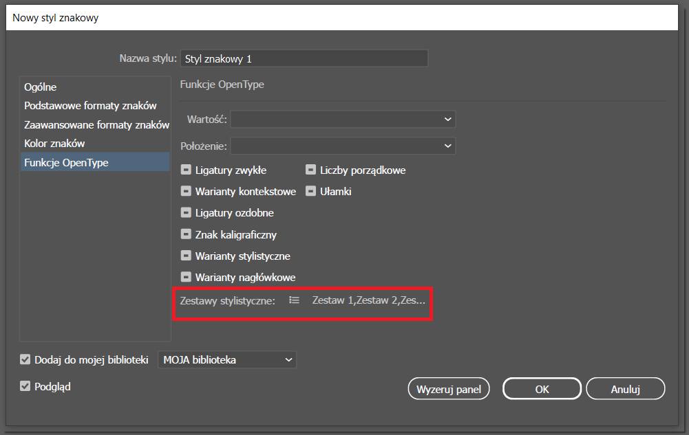Dodawanie zaawansowanego formatowania do tekstu
