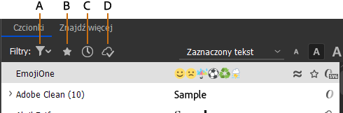 Instalowanie czcionek i korzystanie z nich w programie InCopy