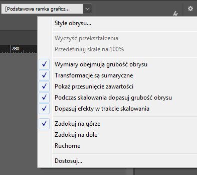 Podstawy pracy z przestrzenią roboczą w programie InDesign