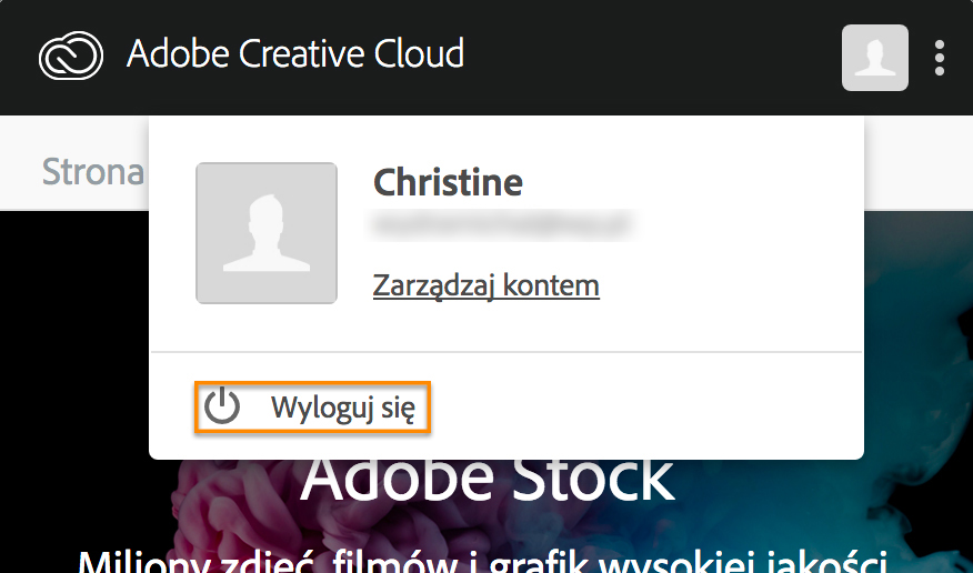 Samoczynne wylogowywanie z aplikacji Adobe Creative Cloud lub ...
