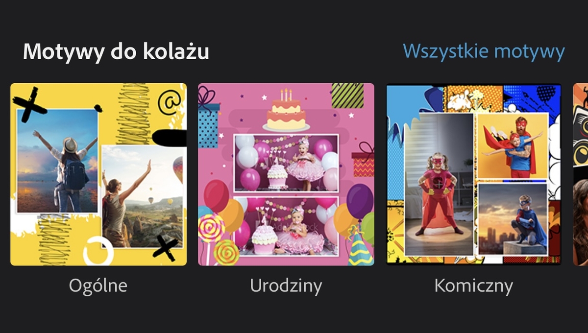 Podstawy przestrzeni roboczych w Photoshop Express