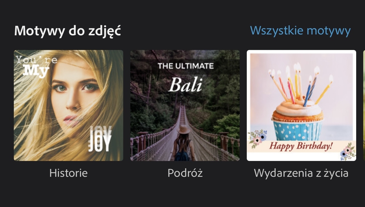 Podstawy przestrzeni roboczych w Photoshop Express