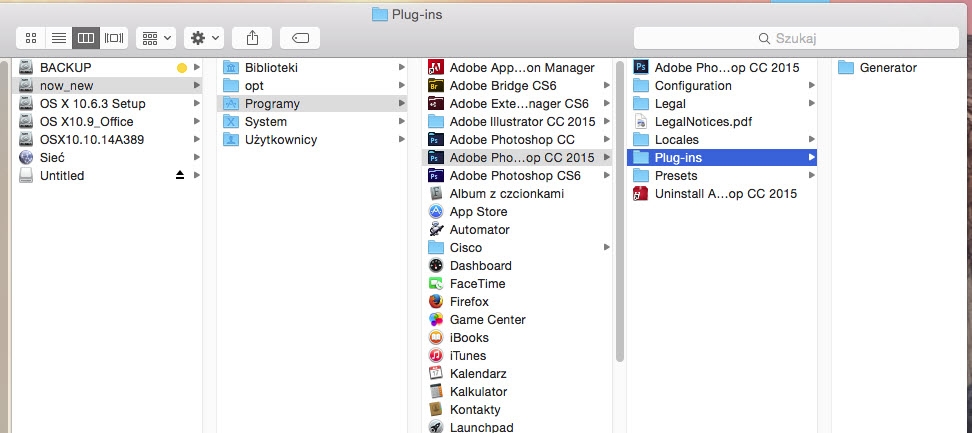 Rozwiązywanie problemów z wtyczkami do programu Photoshop