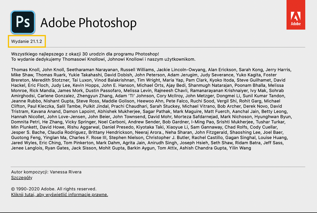 Program Adobe Photoshop należy systematycznie aktualizować