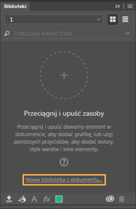 Biblioteki Creative Cloud w programie Photoshop