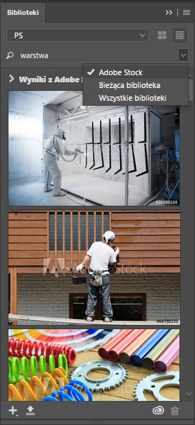 Biblioteki Creative Cloud w programie Photoshop