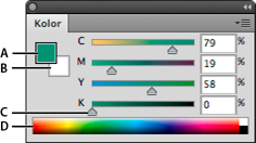 Korzystania z paneli Kolor i Próbki w programie Photoshop