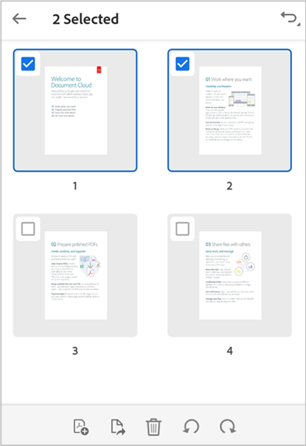 Como trabalhar com PDFs na Nova Experiência do Acrobat Reader para Android