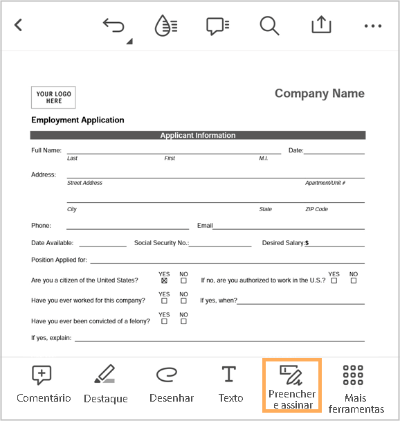Nova experiência de trabalho com PDFs no Acrobat Reader para iOS