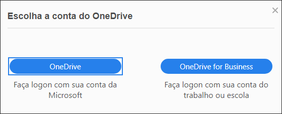 Acessar arquivos do OneDrive no Acrobat/Reader
