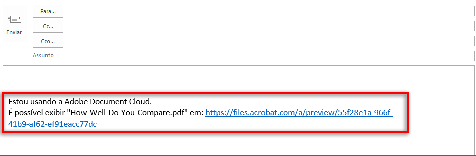 Adobe Document Cloud para Outlook, Acrobat