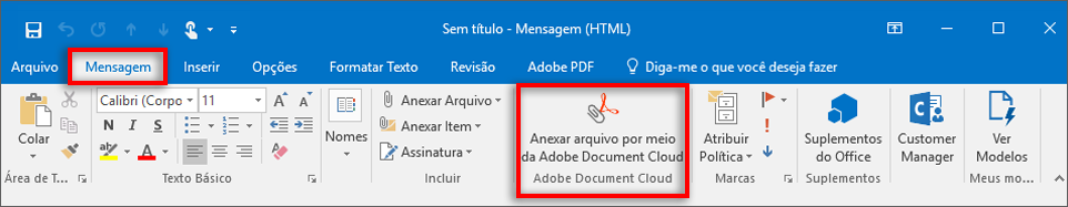 Adobe Document Cloud para Outlook, Acrobat