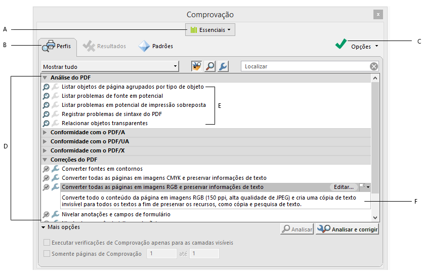 Como analisar documentos com a ferramenta Comprovação (Adobe Acrobat Pro)