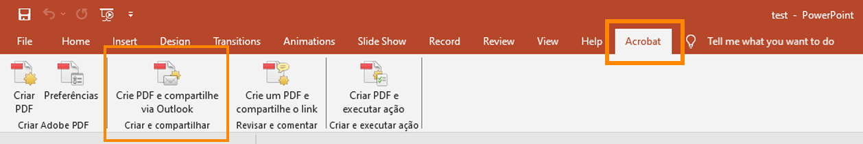 Criação de PDFs com o PDFMaker no Adobe Acrobat (Windows)