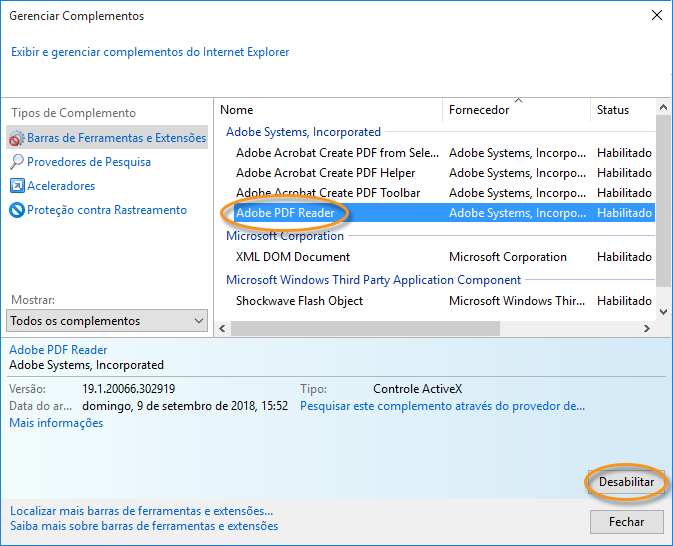 Exibir PDF no navegador Adobe Acrobat, Acrobat Reader