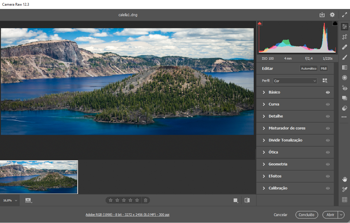 Introdução aos arquivos do Camera Raw para Photoshop CC