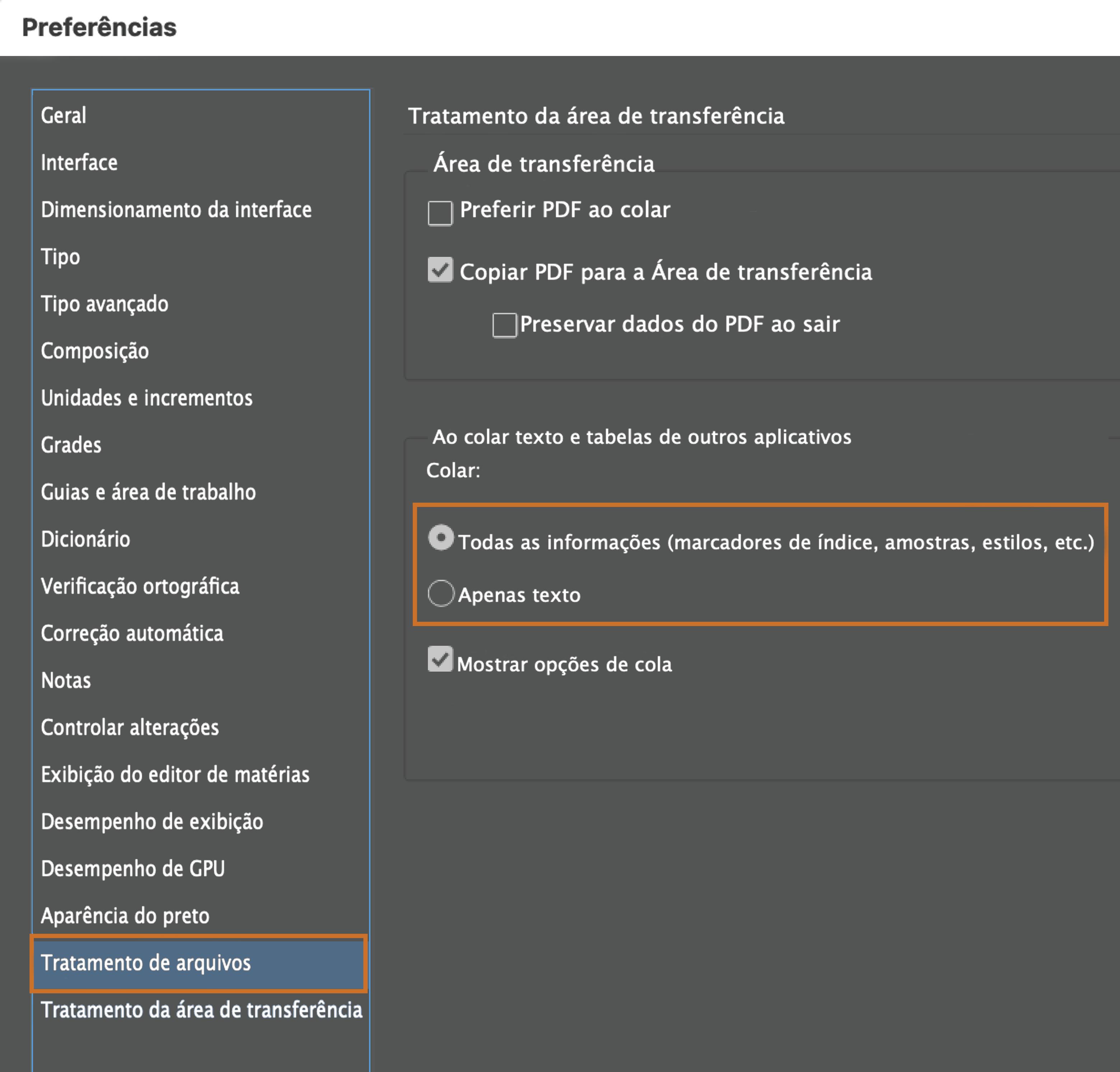 Trabalhar com pacotes de estilos no InDesign