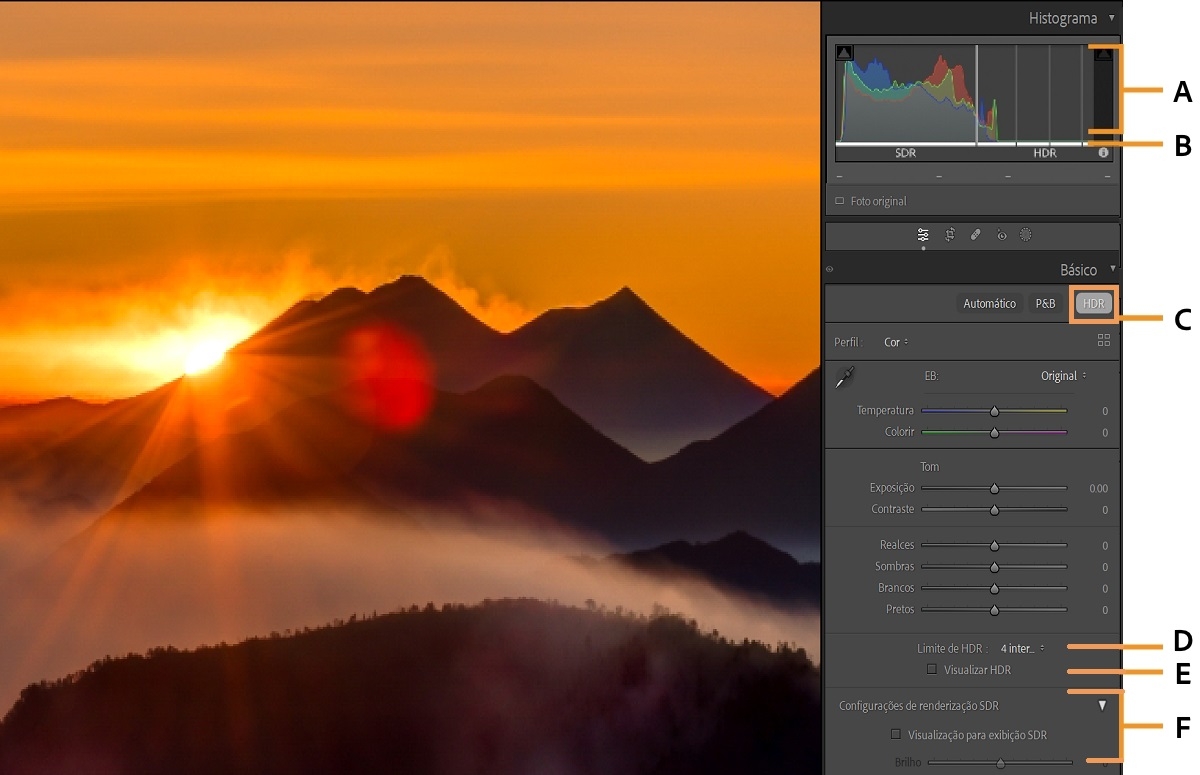 Editar e Exportar em HDR – Lightroom Classic