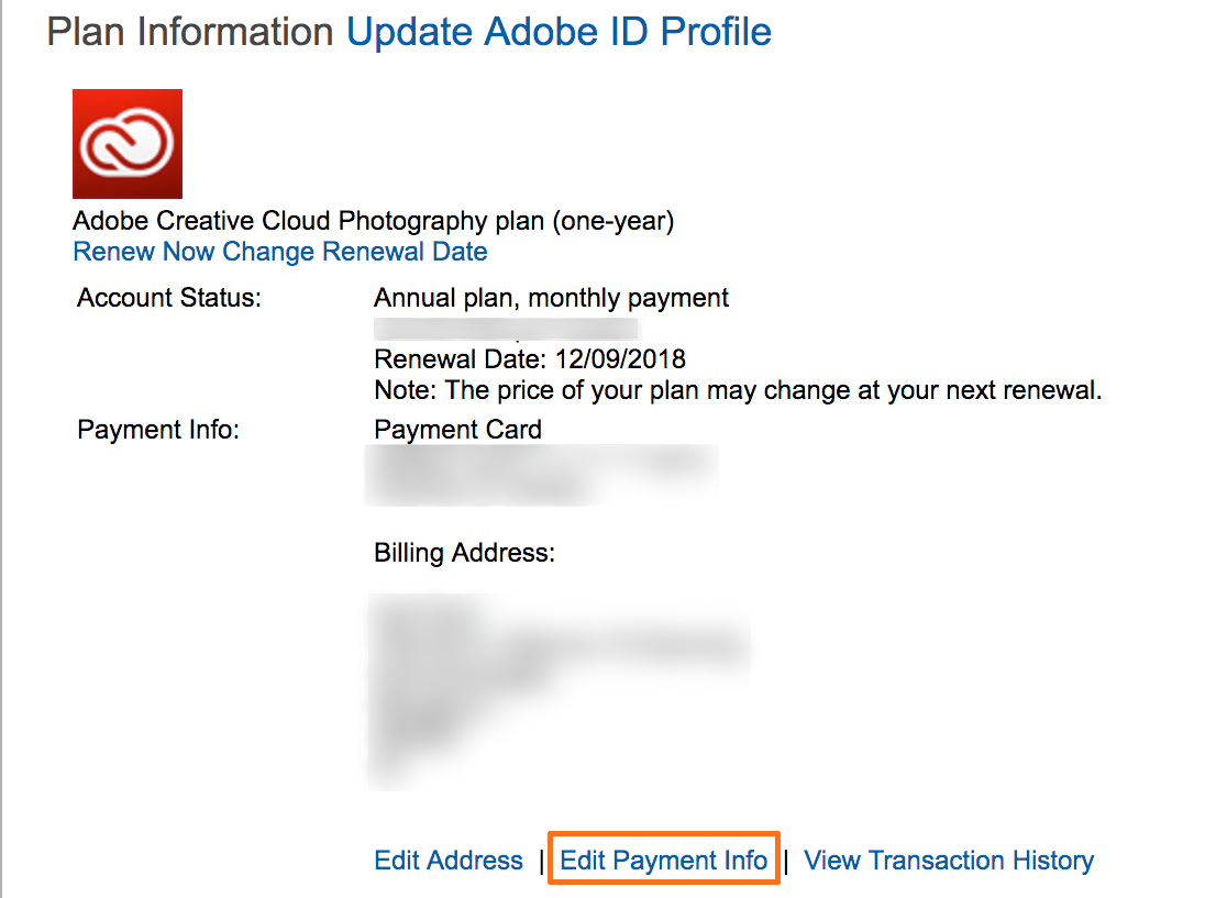 Alterar ou atualizar as informações de cartão de crédito em sua conta ...