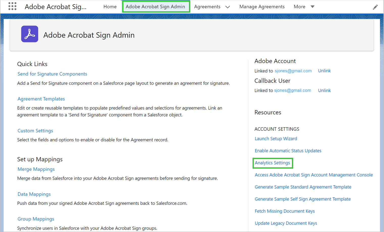Manual de instalação do Adobe Sign for Salesforce