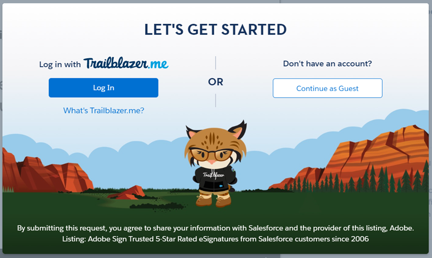 Manual de instalação do Adobe Sign for Salesforce