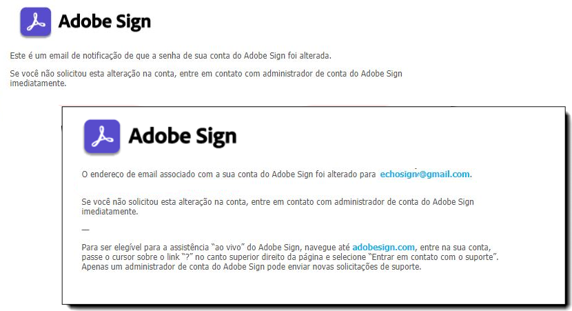 Notas de versão do Adobe Sign