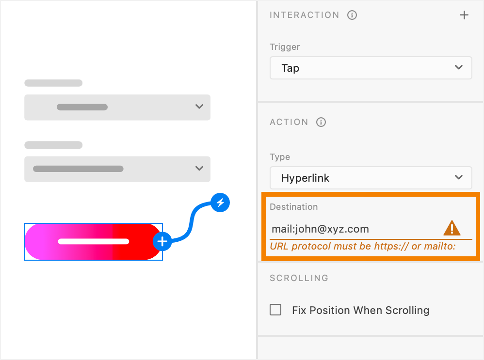 Criar hiperlinks no XD