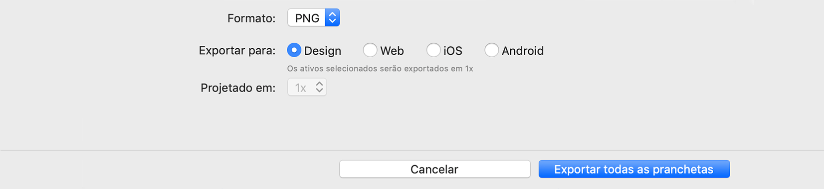Saiba como exportar ativos do Adobe XD para os formatos PNG, SVG, JPG e PDF.