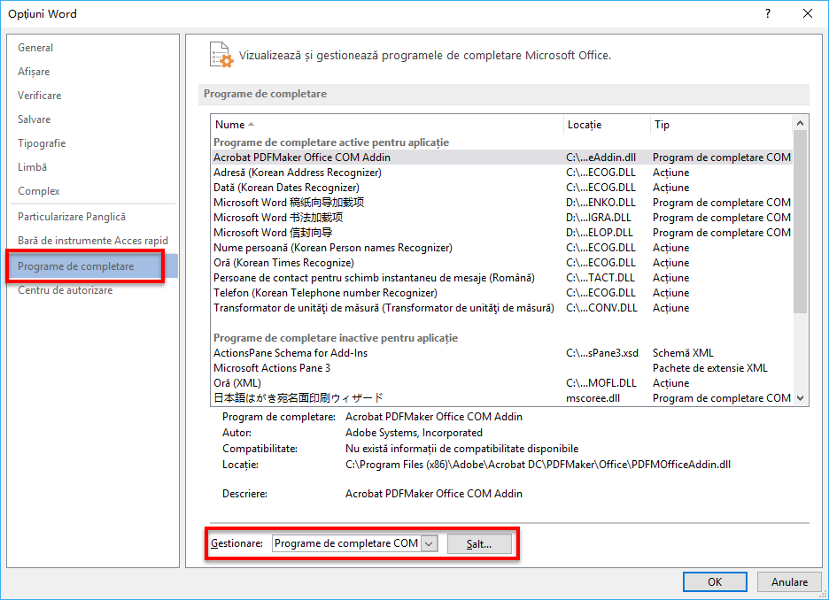 Depanați problemele legate de Acrobat PDFMaker în Microsoft Office pe ...