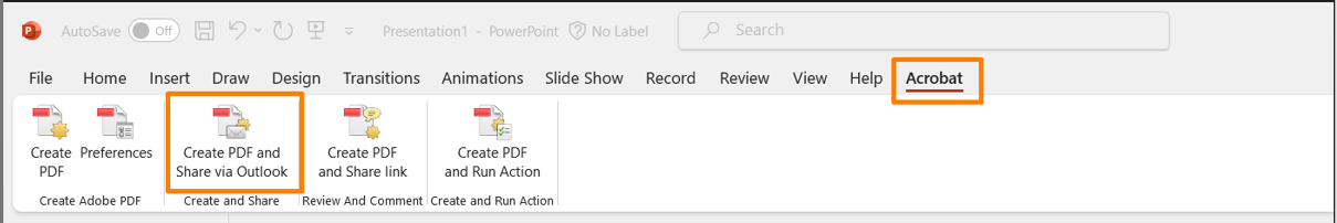 Создание документов PDF с помощью PDFMaker в Adobe Acrobat (ОС Windows)