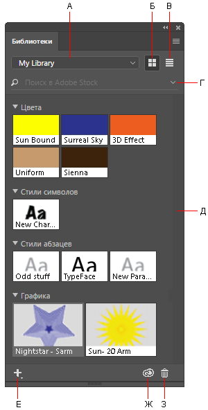 Библиотеки Creative Cloud Libraries в Illustrator