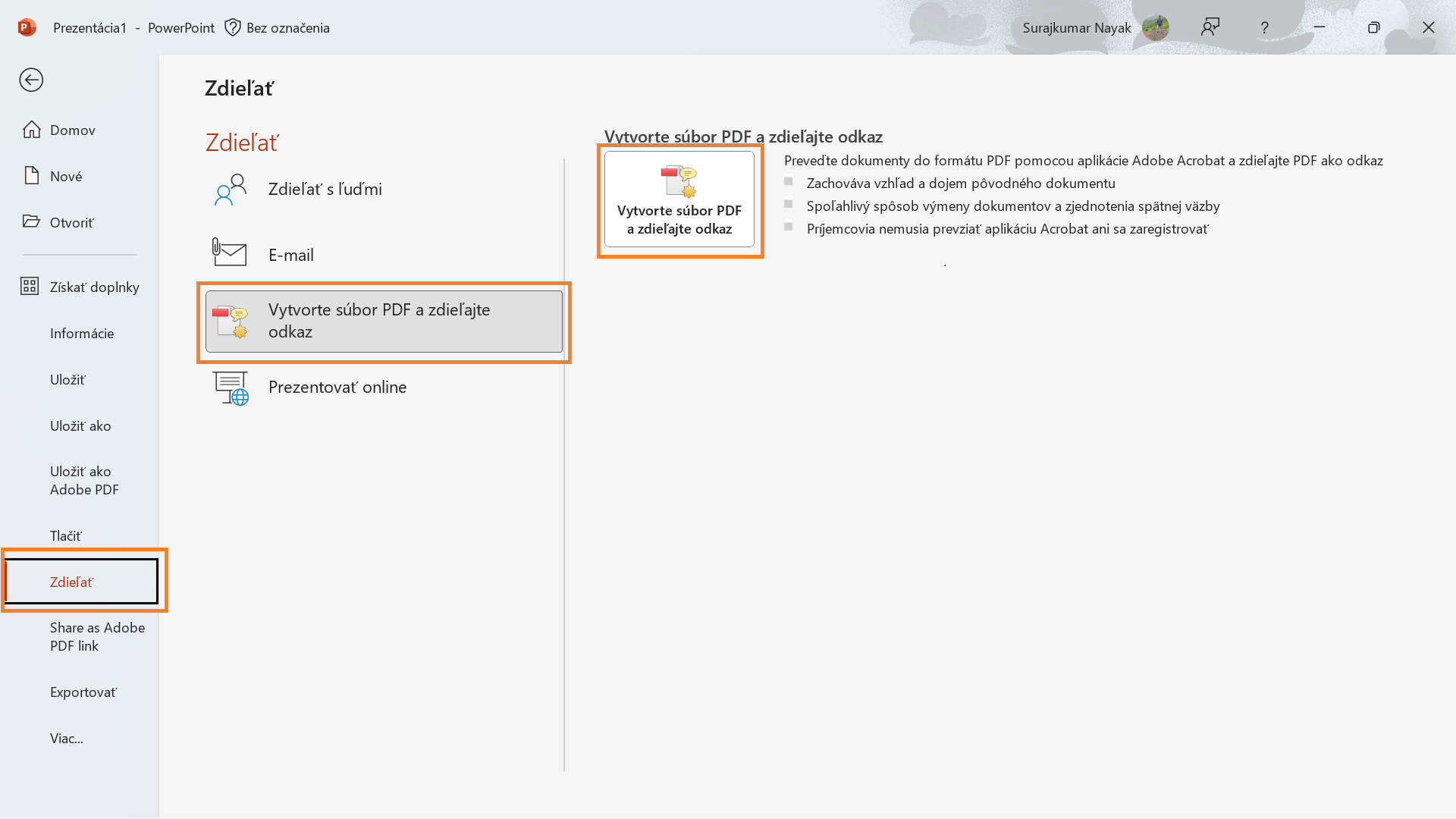 Vytváranie dokumentov PDF pomocou súčasti PDFMaker v aplikácii Adobe ...
