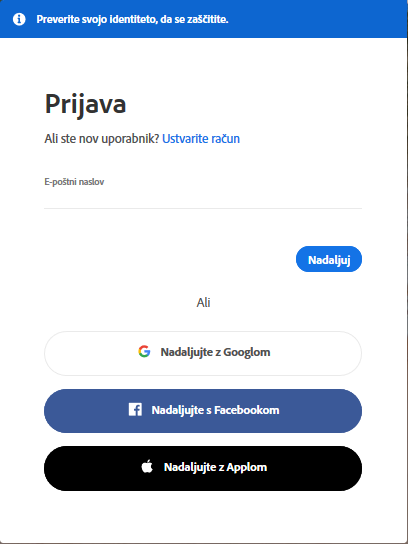 Rešite napake, povezane s prijavljanjem z računom za Facebook, Google ...