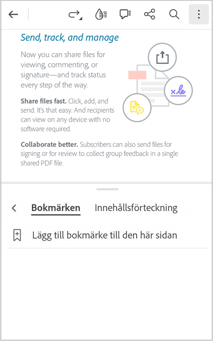 Arbeta med PDF-filer på Acrobat Reader Android: Ny upplevelse
