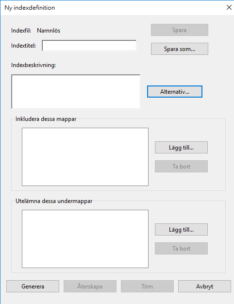Skapa PDF-index, Adobe Acrobat