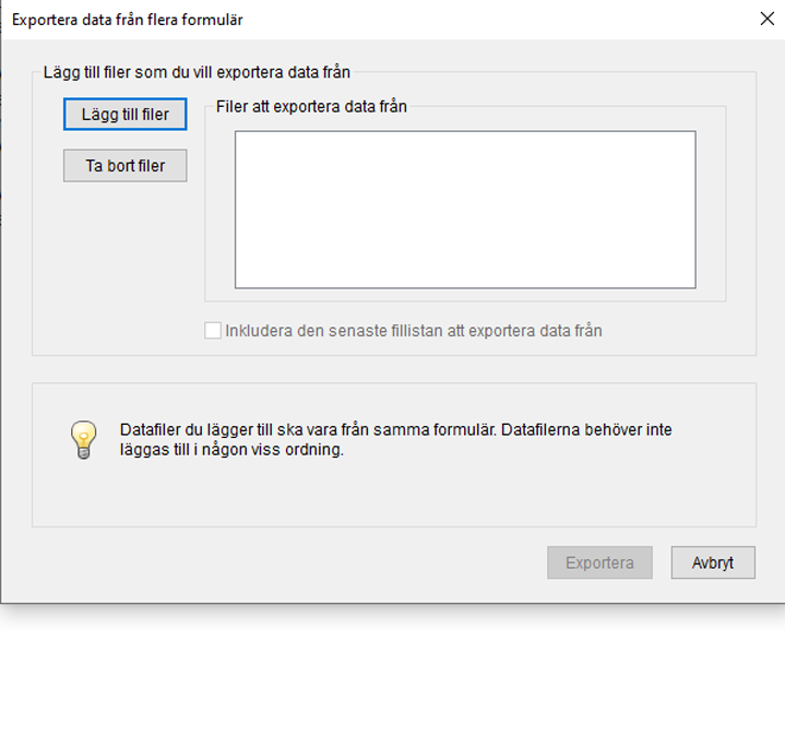 Samla in och hantera PDF-formulärdata, Adobe Acrobat