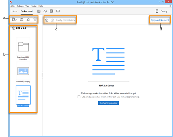 Översikt över PDF-portföljer