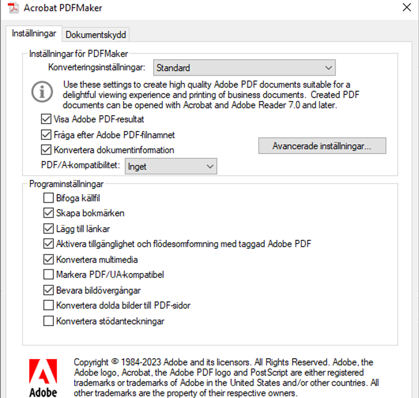 Nyheter i Adobe Acrobat