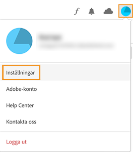 Lär känna startskärmen för Creative Cloud-datorprogrammet