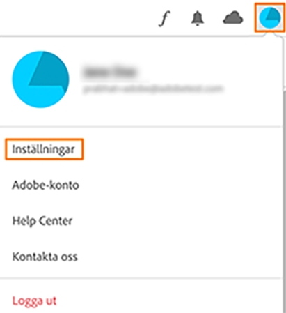 Anpassa aviseringar i Creative Cloud-datorprogrammet
