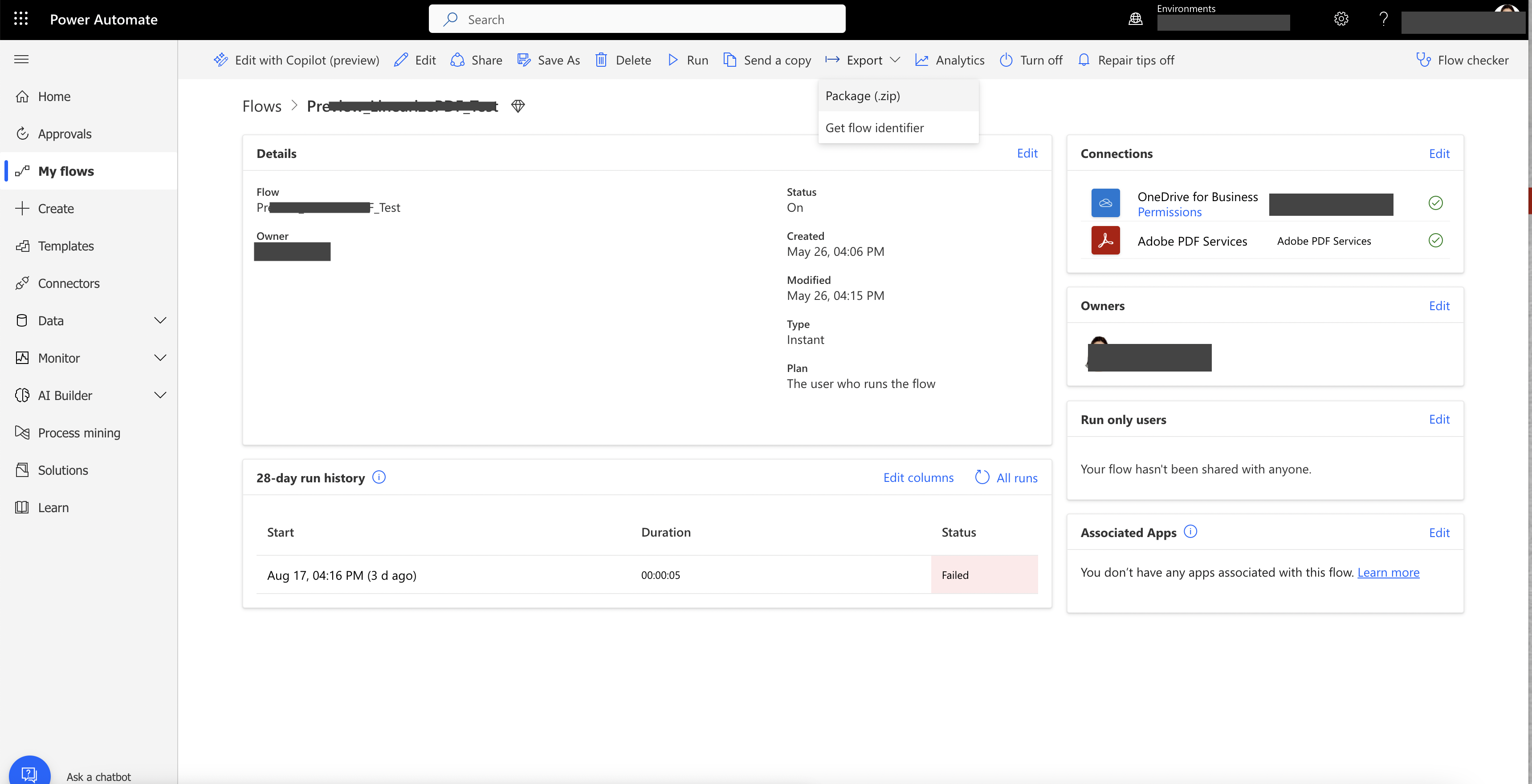 Adobe PDF Services-anslutning för Microsoft Power Automate