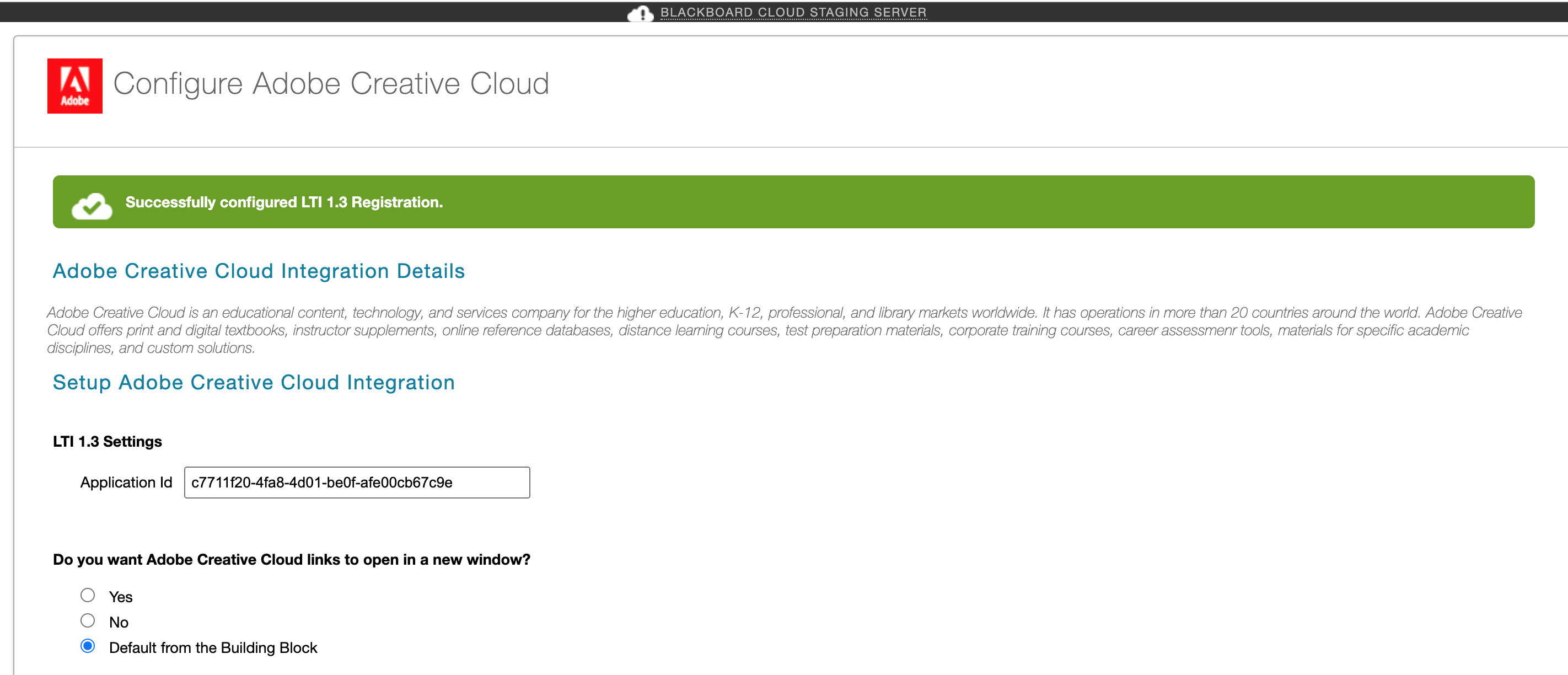 Integrera Adobe Creative Cloud med Blackboard Learn