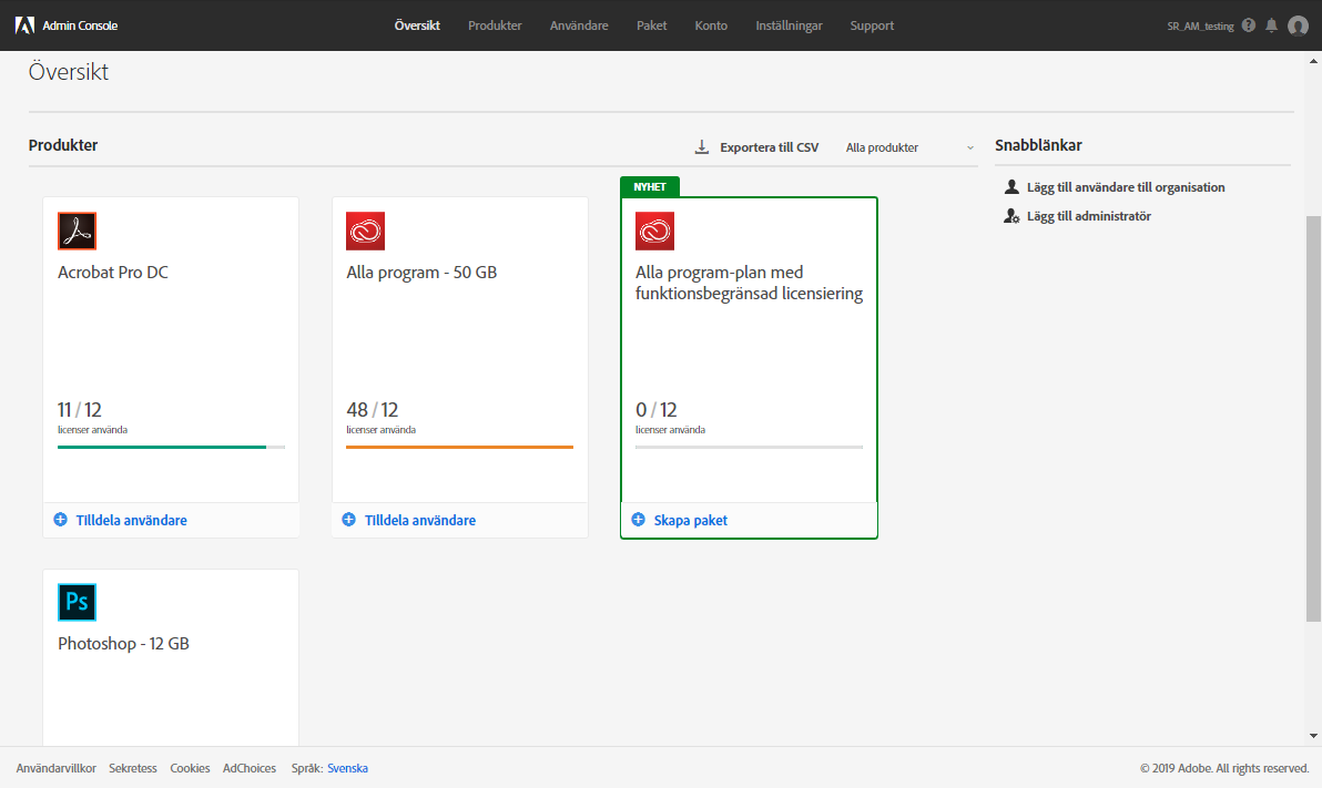 Information om medlemskapsstatus i Adobe VIP Select