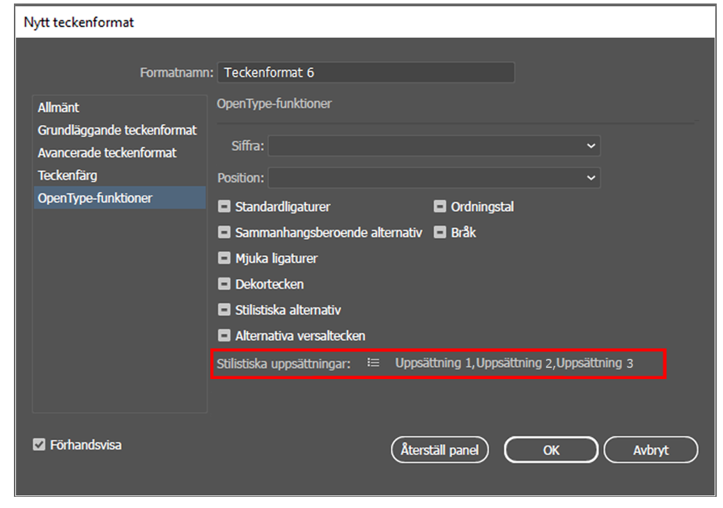 Avancerad formatering av text