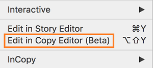 Redigera text i InDesign