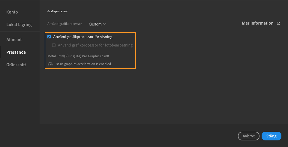Vanliga frågor om Adobe Lightroom GPU