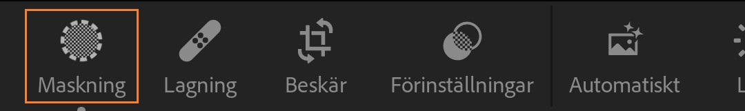 Maskering i Lightroom för Android