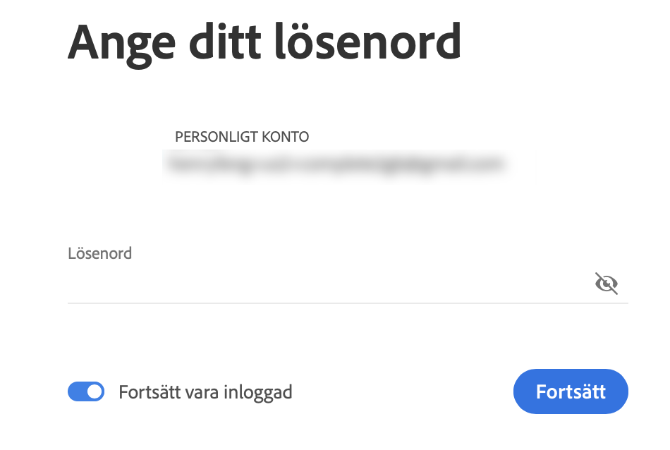 Lös fel som kan uppstå när du loggar in på Adobe-kontot med Facebook ...